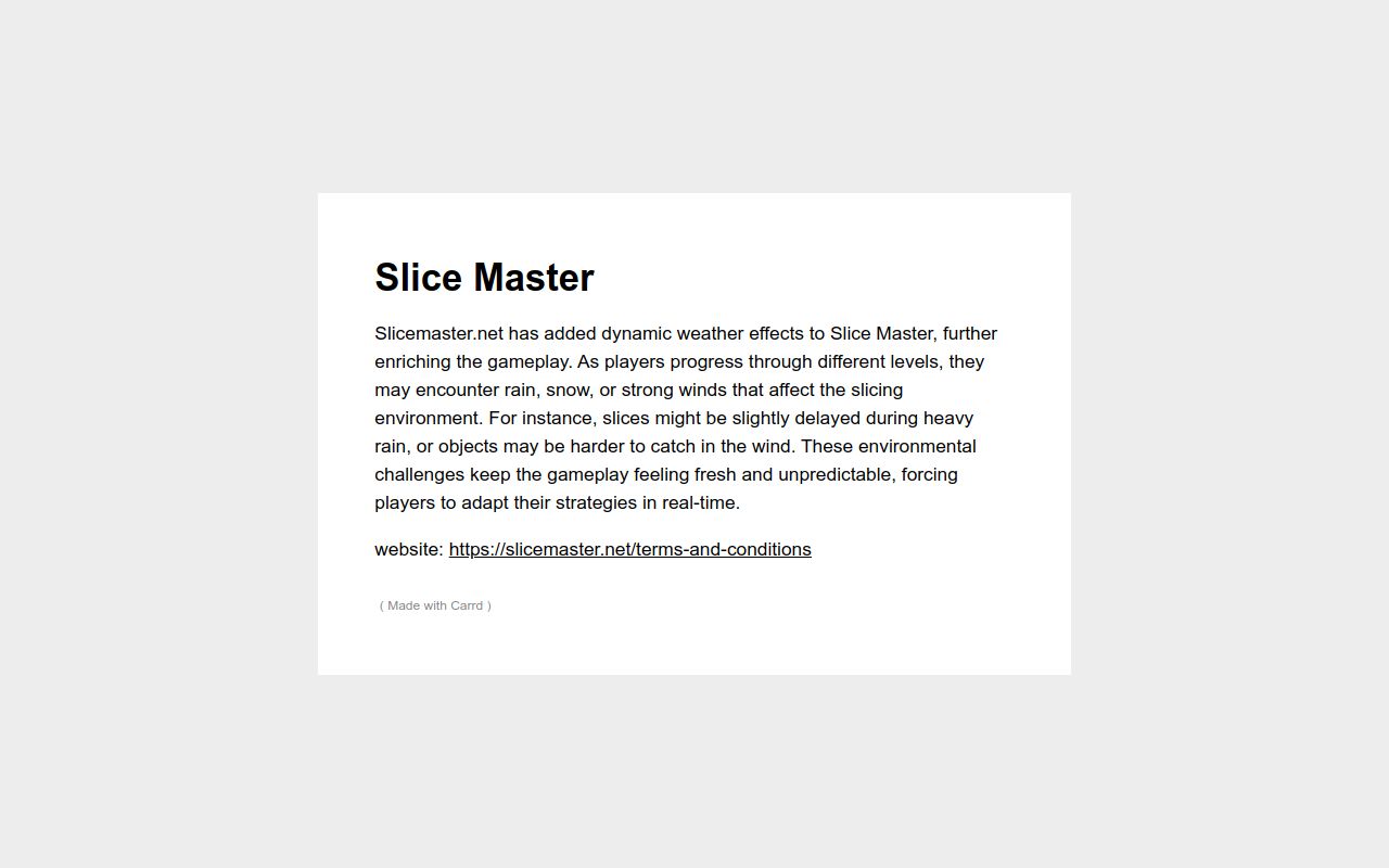 Slice Master